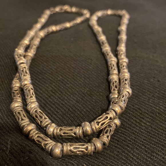 Vintage Jewelry | Accessories | Vintage Metal Chain Necklace Intricate ...